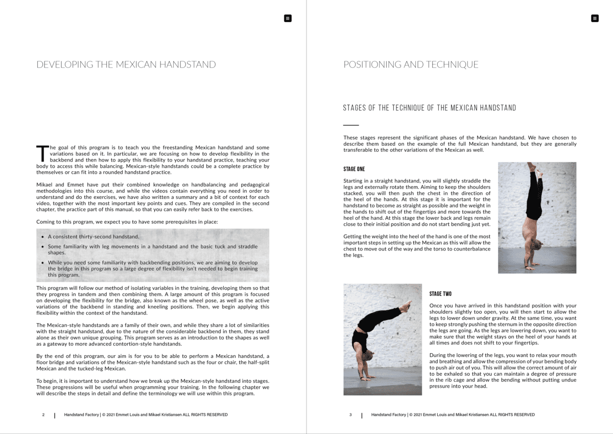 Bend | Learn the Mexican Handstand - Handstand Factory